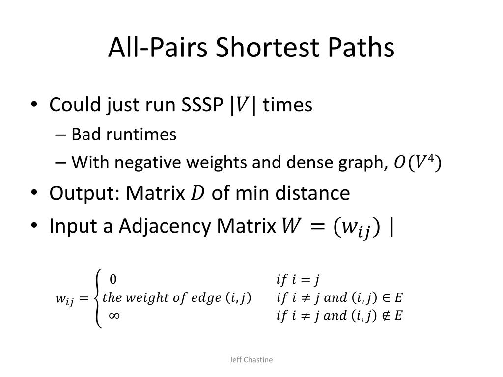 PPT - All-Pairs Shortest Paths PowerPoint Presentation, free download ... PPT - All-Pairs Shortest Paths PowerPoint Presentation, free download ...