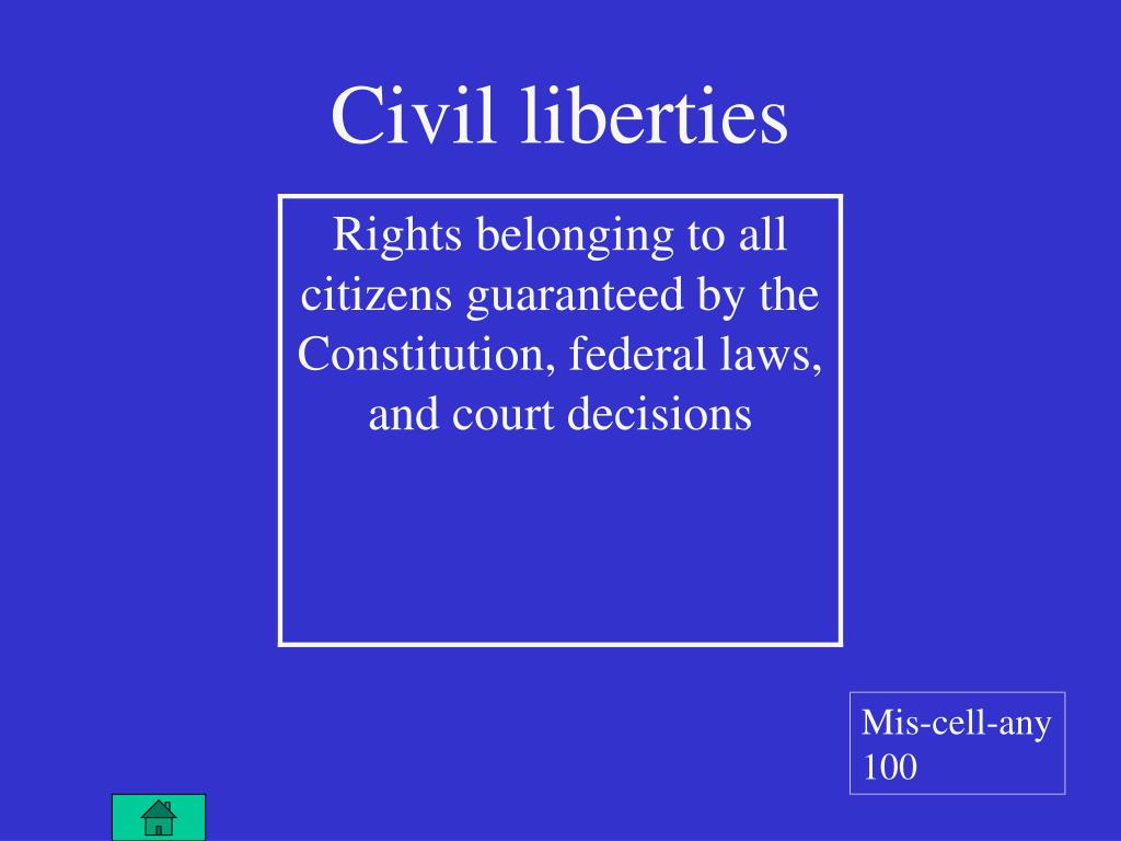 PPT - AP Government Jeopardy – Civil Liberties and Civil Rights ...