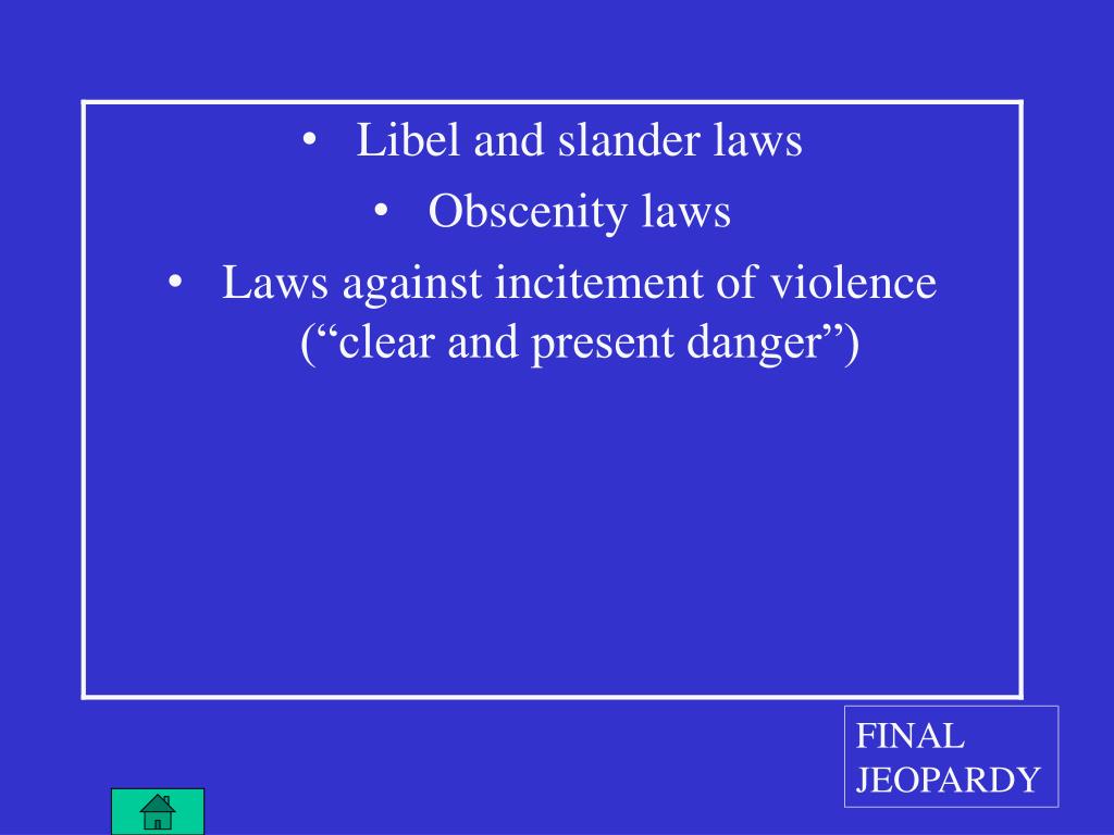 PPT - AP Government Jeopardy – Civil Liberties and Civil Rights ...