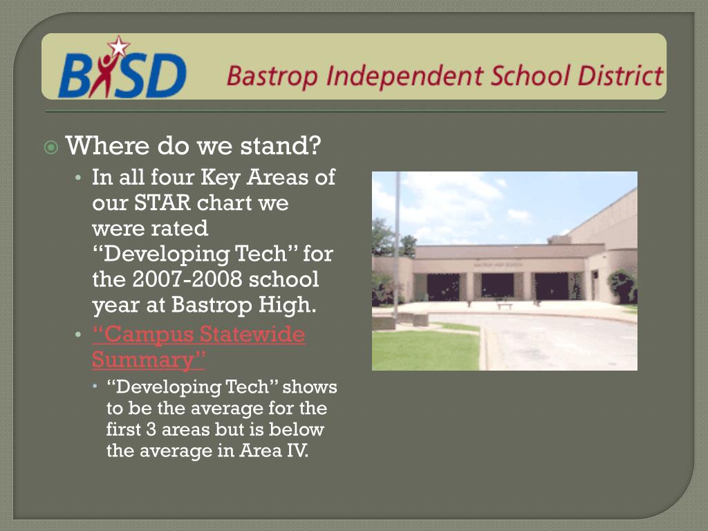 PPT - A technology plan for the Bastrop Independent School District ...