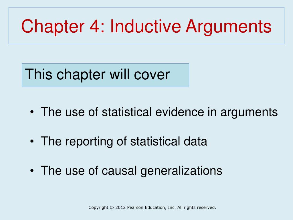 PPT Chapter 4 Inductive Arguments PowerPoint Presentation Free 