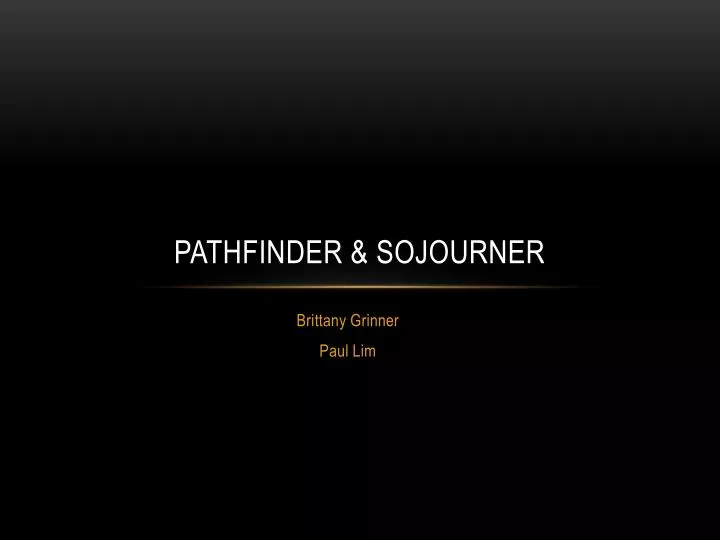 PPT - Pathfinder & Sojourner PowerPoint Presentation, free download ...