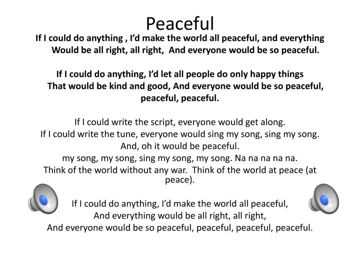 PPT - Peaceful PowerPoint Presentation, free download - ID:2680091