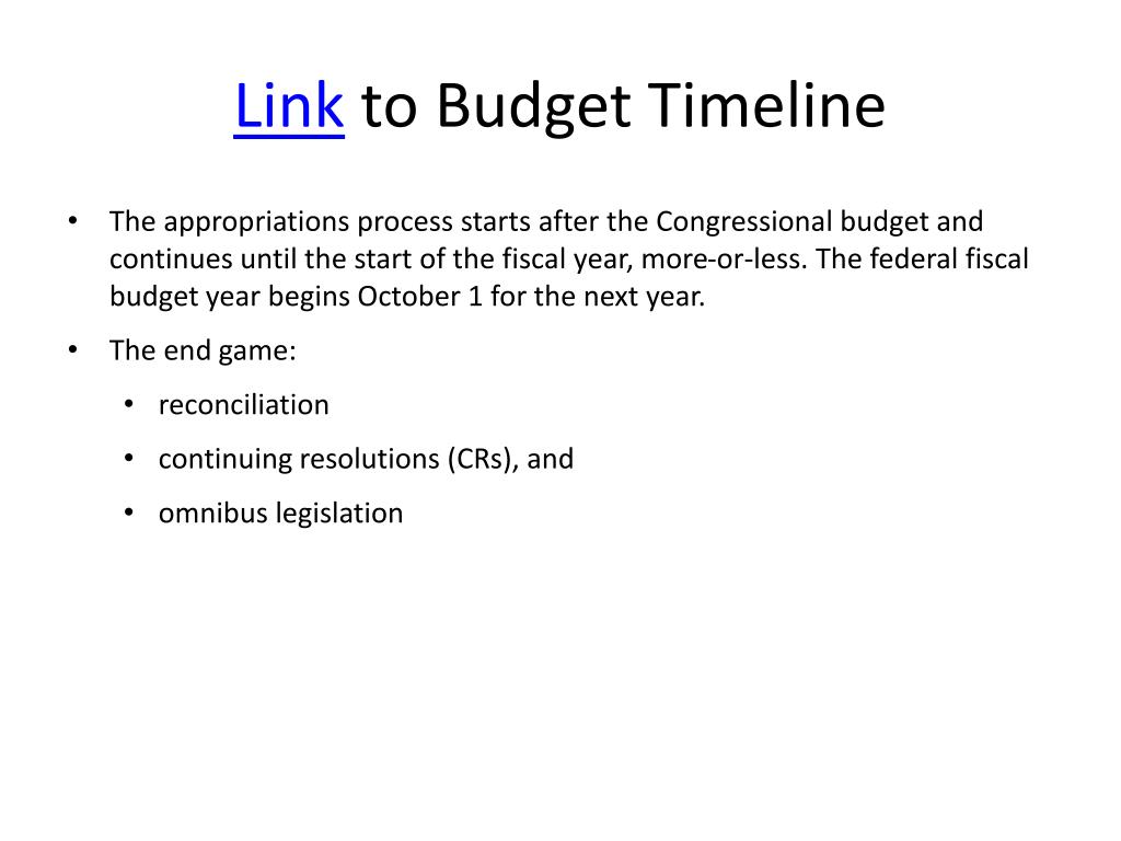 PPT - Congress, the President and The Federal Budget PowerPoint ...