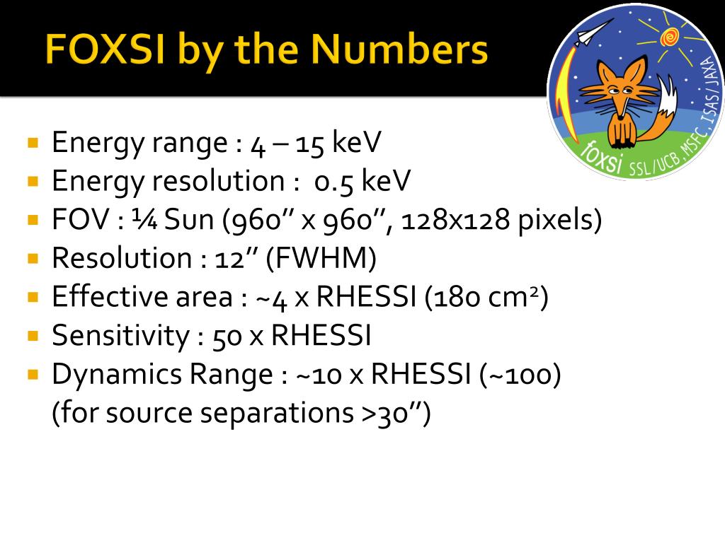 PPT - The Focusing Optics X-ray Solar Imager (FOXSI) PowerPoint ...