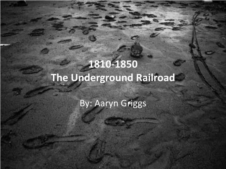 Underground Railroad Definition