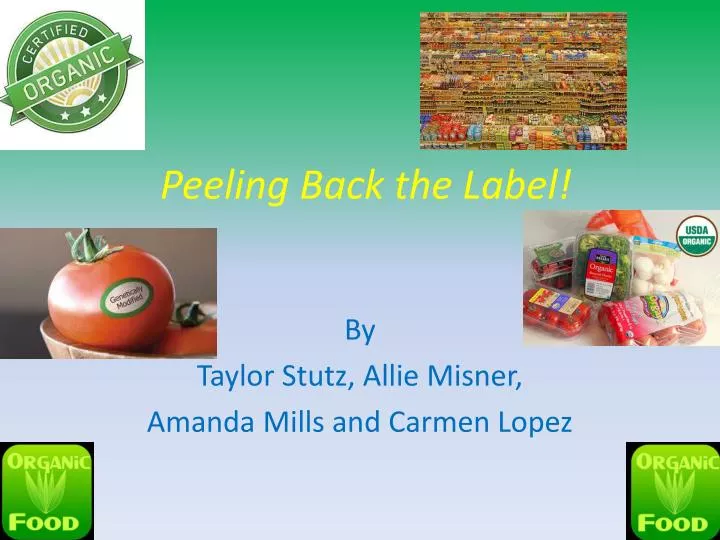 PPT - Peeling Back the Label! PowerPoint Presentation, free download ...