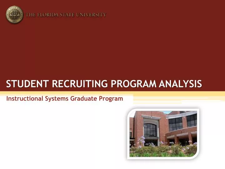 PPT - Student Recruiting Program Analysis PowerPoint Presentation, free ...