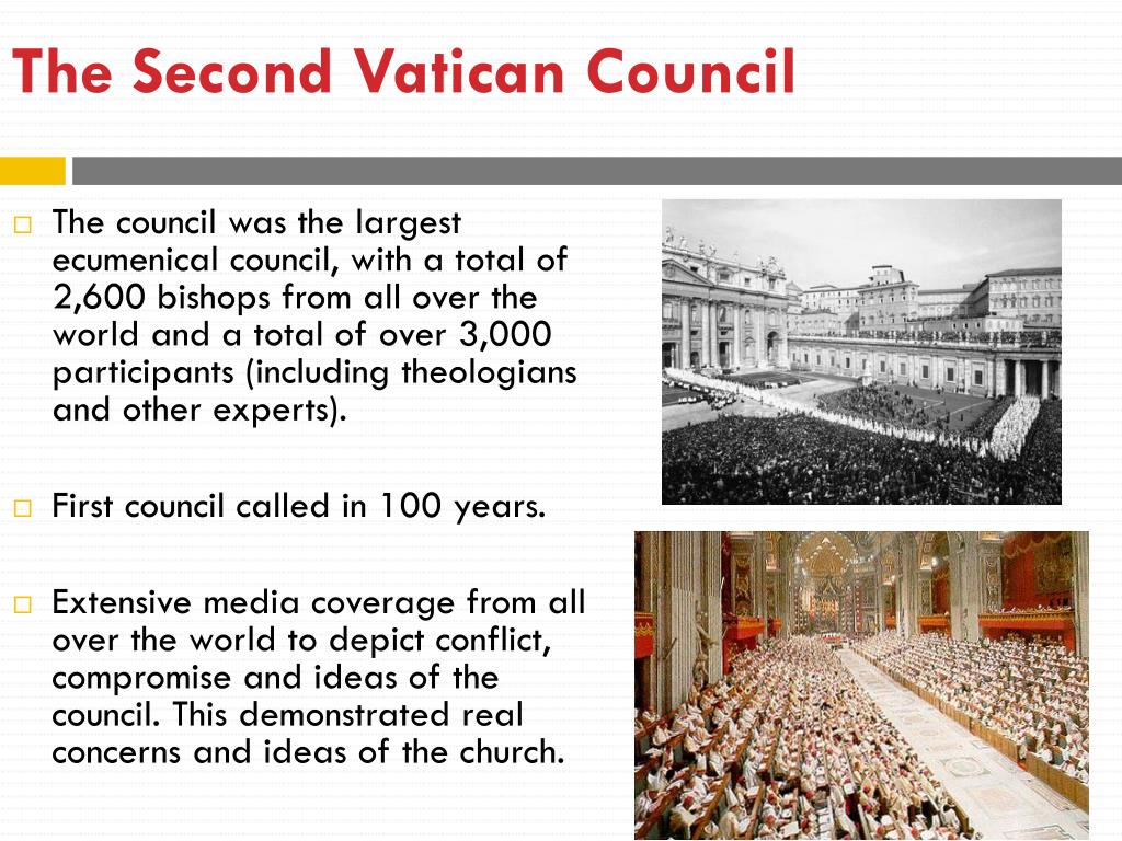 PPT - the Second Vatican COUNCIL AND Modern Christianity PowerPoint ...