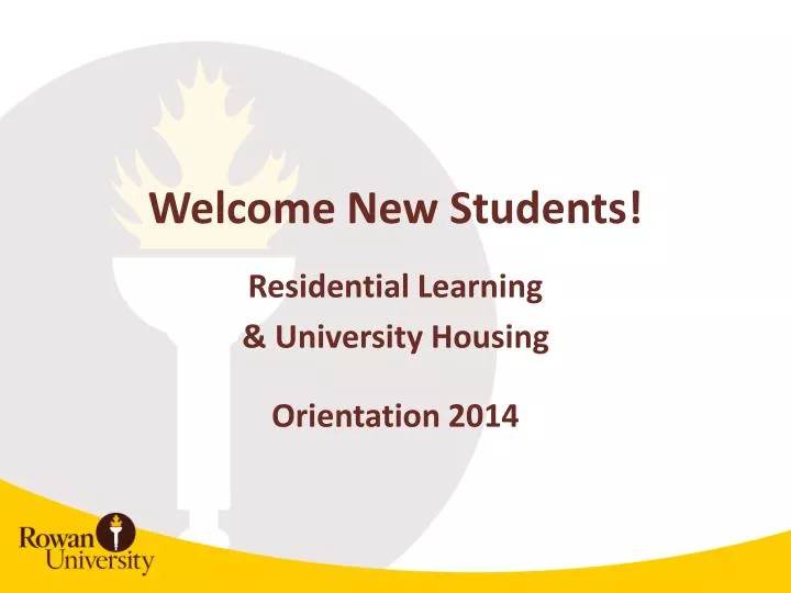 PPT - Welcome New Students! PowerPoint Presentation, free download - ID ...