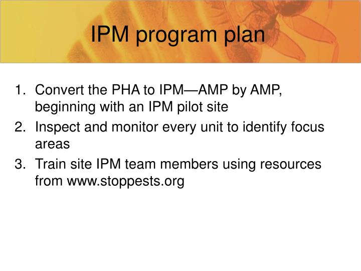 PPT - Implementing an Integrated Pest Management (IPM) Program ...