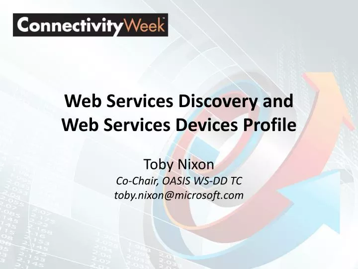 PPT - Web Services Discovery and Web Services Devices Profile ...