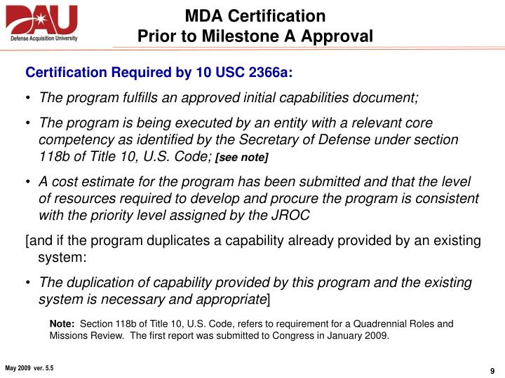 PPT - Materiel Development Decision (MDD) PowerPoint Presentation - ID ...