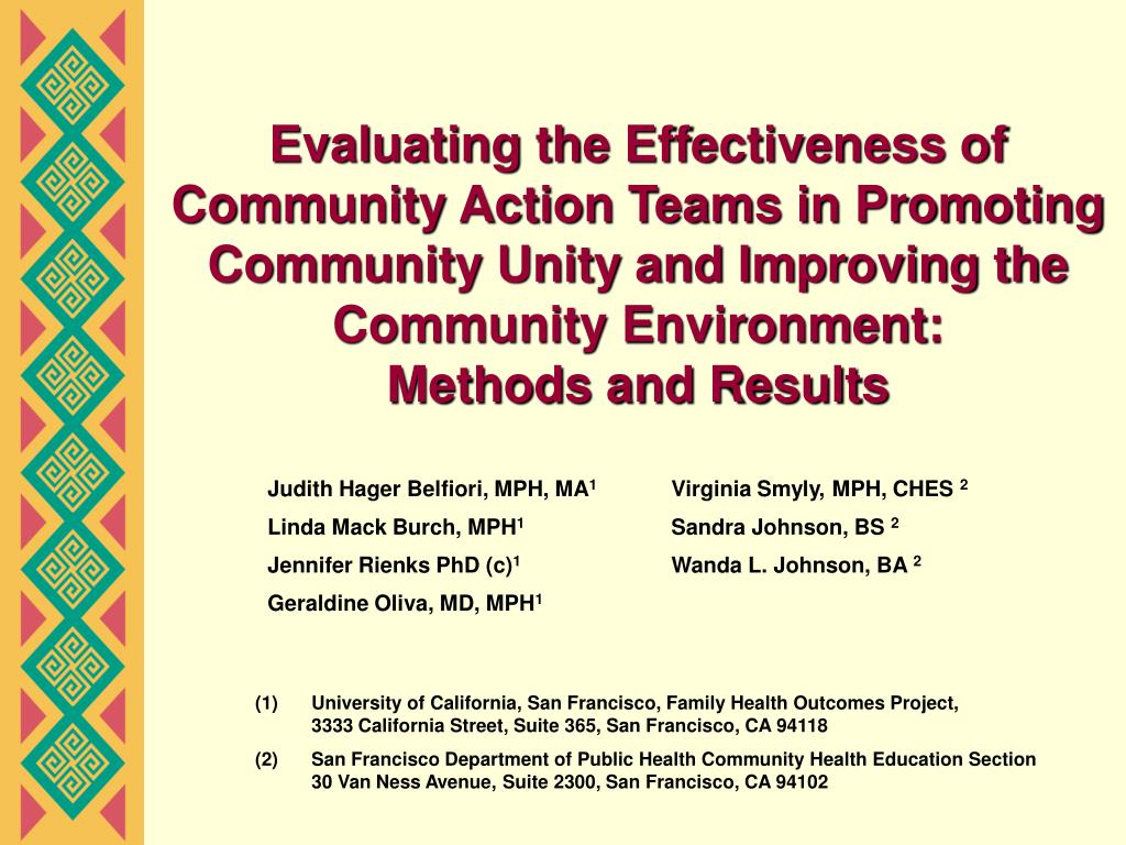 PPT - Judith Hager Belfiori, MPH, MA 1 Virginia Smyly, MPH, CHES 2 ...