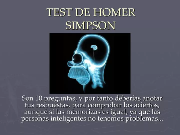PPT - TEST DE HOMER SIMPSON PowerPoint Presentation, free download - ID ...
