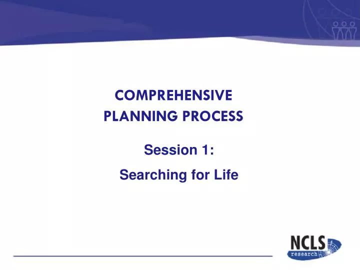 PPT - COMPREHENSIVE PLANNING PROCESS PowerPoint Presentation, free ...