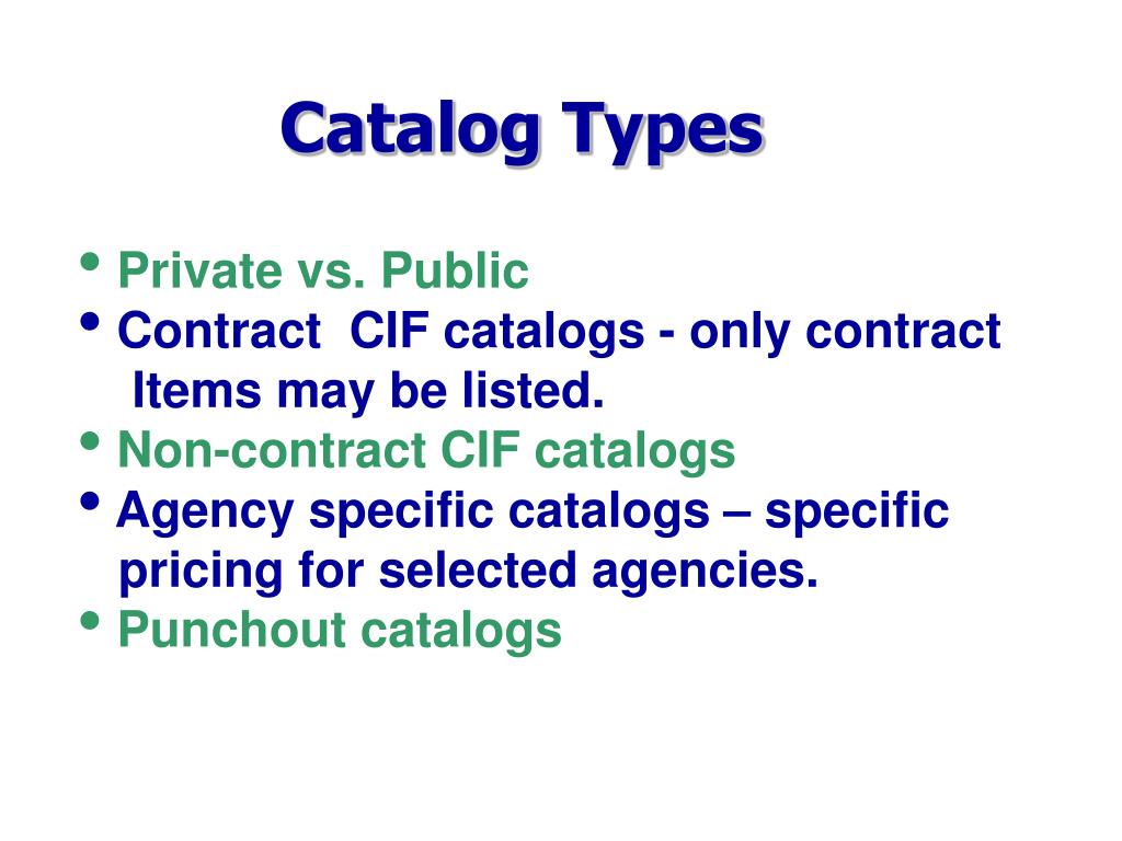 PPT - Supplier Registration Catalog Development For Suppliers and ...