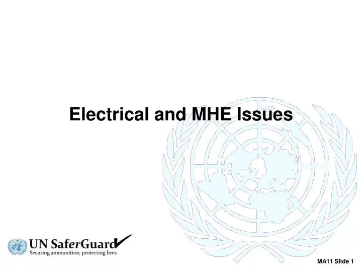 PPT - Electrical and MHE Issues PowerPoint Presentation, free download ...