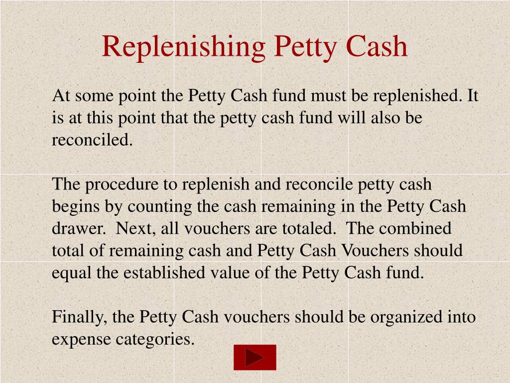 PPT - Accounting for Petty Cash and Cash Short and Over PowerPoint ...