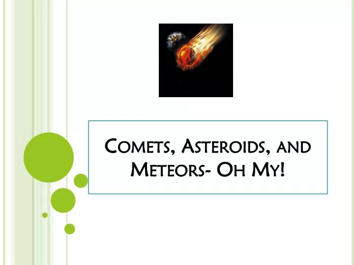 PPT - Comets, Asteroids, and Meteors- Oh My! PowerPoint Presentation ...