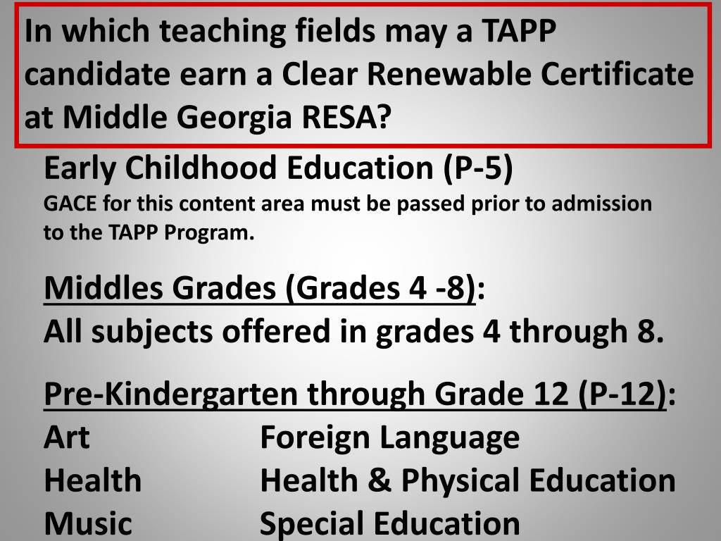 PPT - Georgia Teacher Academy for Preparation and Pedagogy PowerPoint ...