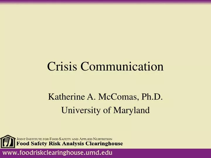 PPT - Crisis Communication PowerPoint Presentation, free download - ID ...