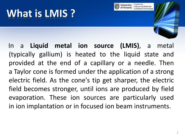 PPT - Liquid Metal Ion Source PowerPoint Presentation - ID:2685516