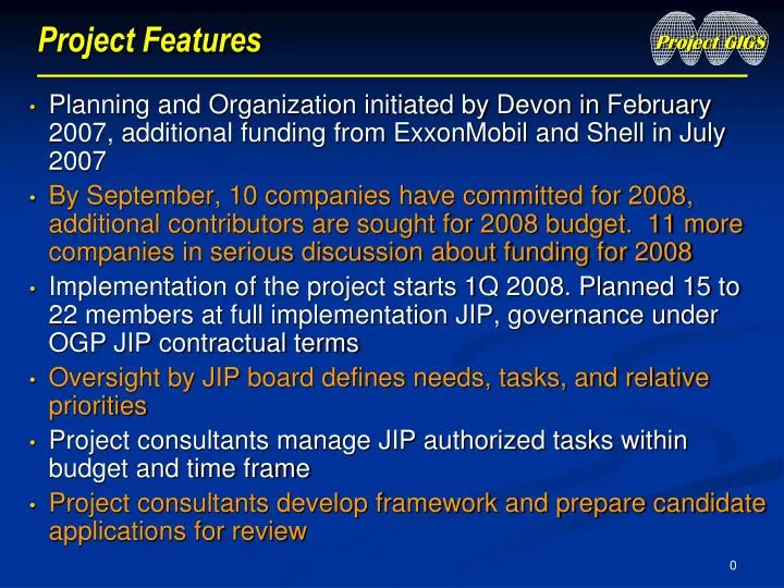 PPT - Project Features PowerPoint Presentation, free download - ID:2686012