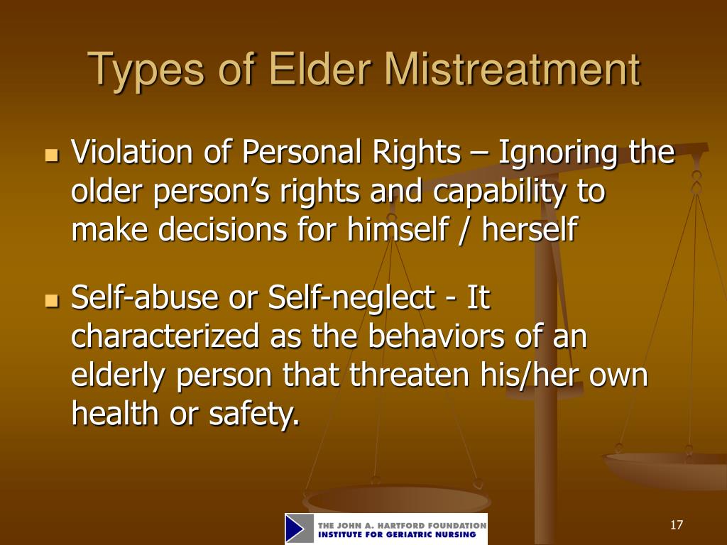 PPT - Caregiving and Mistreatment of Older Adults PowerPoint ...