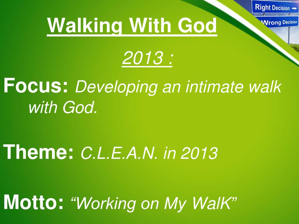 Ppt Walking With God Powerpoint Presentation Free Download Id 2686910