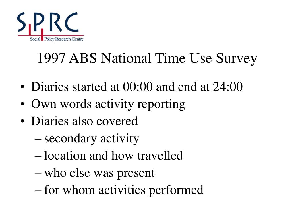 PPT - Using Time Diaries to Locate Hidden Carers of the Elderly and ...