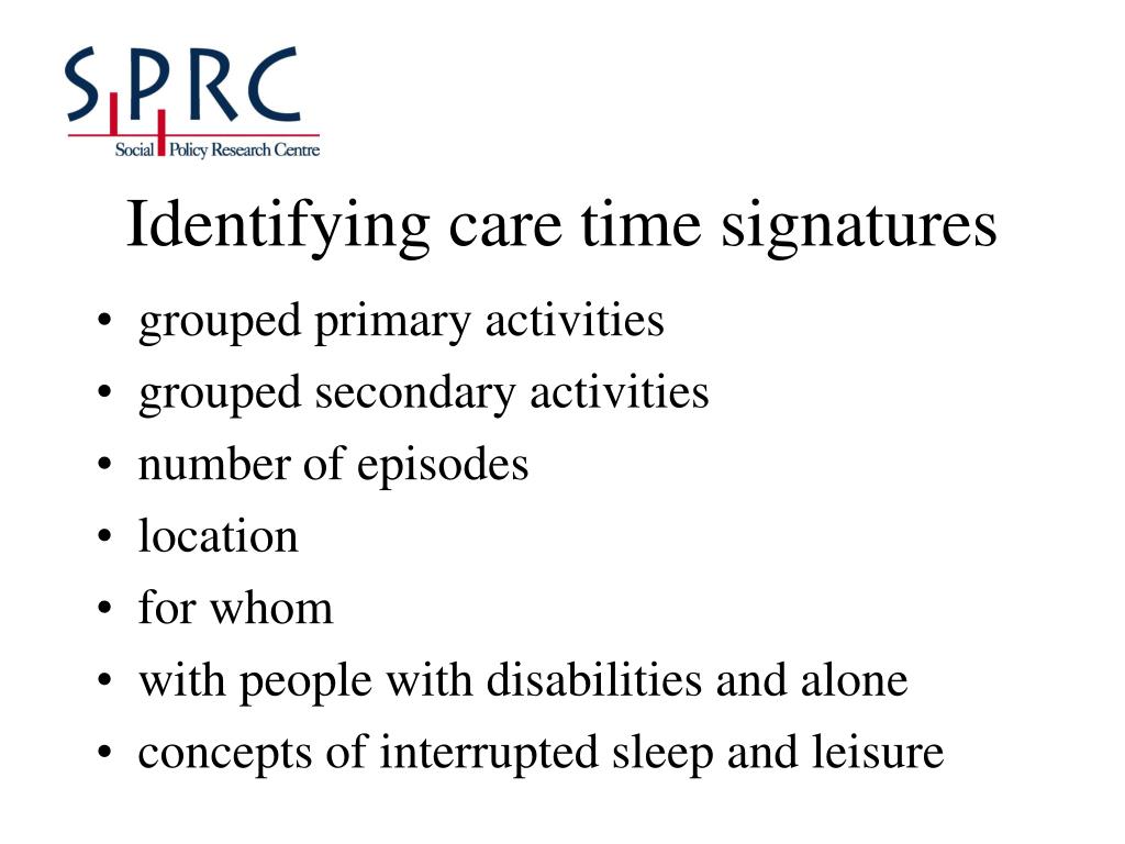 PPT - Using Time Diaries to Locate Hidden Carers of the Elderly and ...