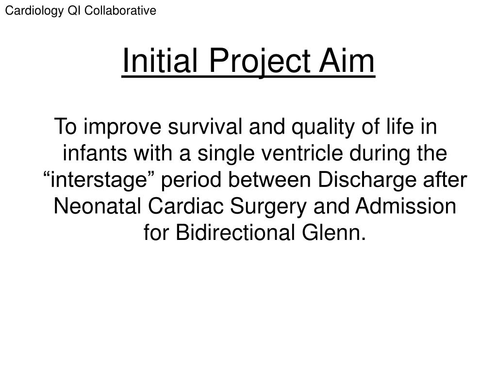 PPT - The Pediatric Cardiology National Quality Improvement ...