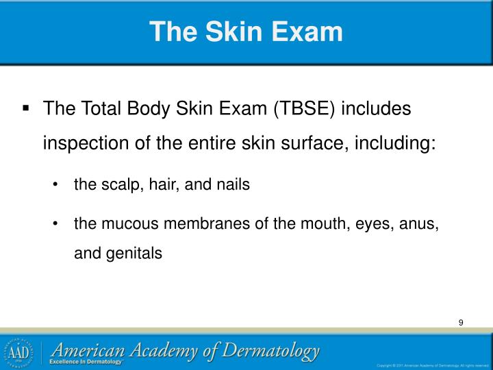 PPT - How to Perform a Total Body Skin Exam PowerPoint Presentation ...