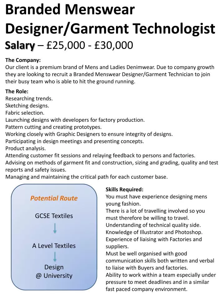 PPT - Potential Route GCSE Hospitality PowerPoint Presentation, free ...
