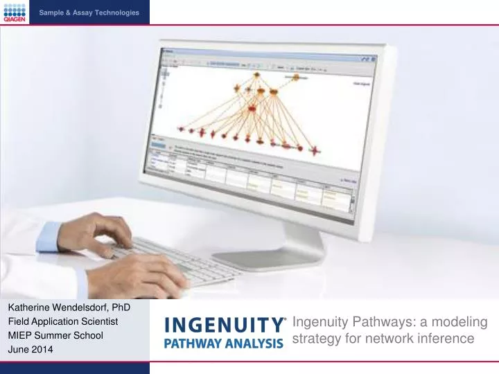 PPT - Ingenuity Pathways: a modeling strategy for network inference ...