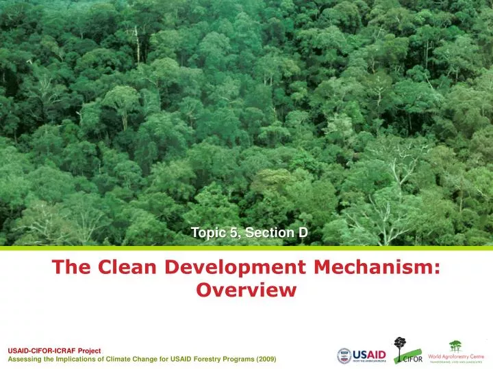 PPT - The Clean Development Mechanism: Overview PowerPoint Presentation ...