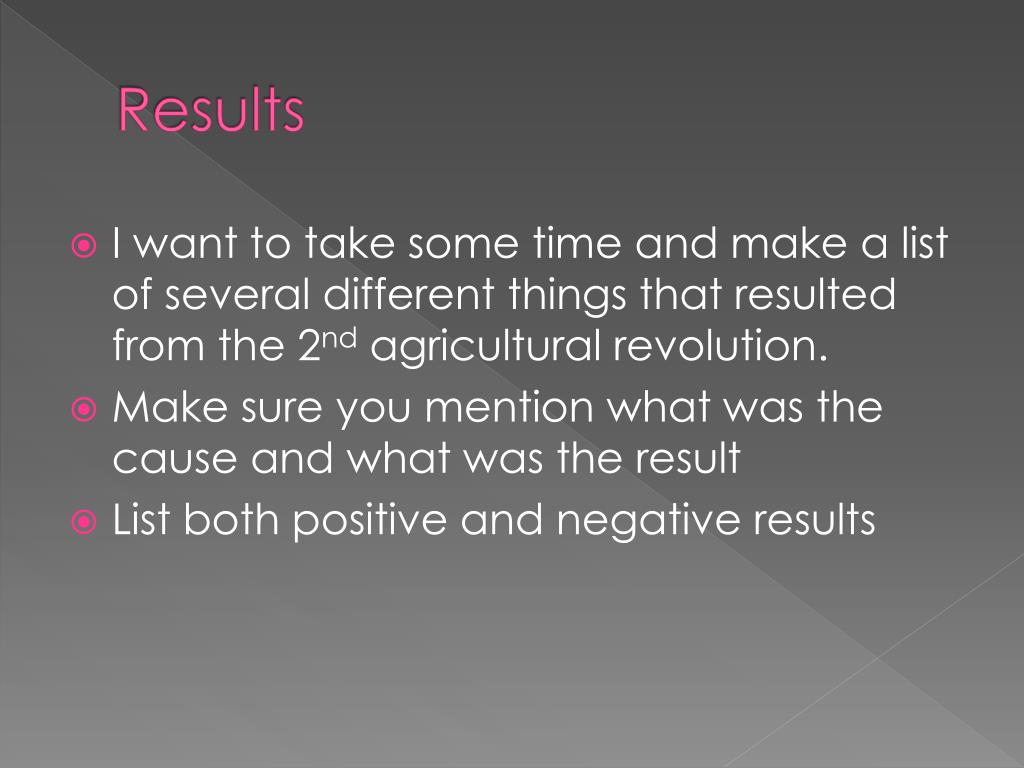 PPT - 2 nd Agricultural Revolution PowerPoint Presentation, free ...