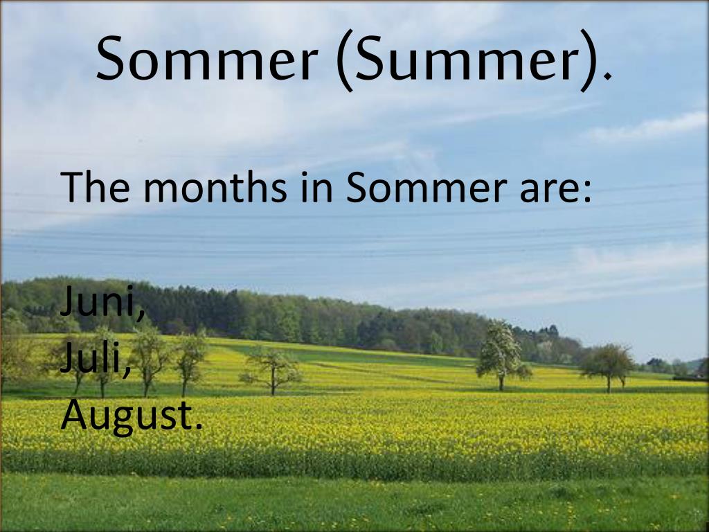 PPT - The Seasons of Germany. PowerPoint Presentation, free download ...