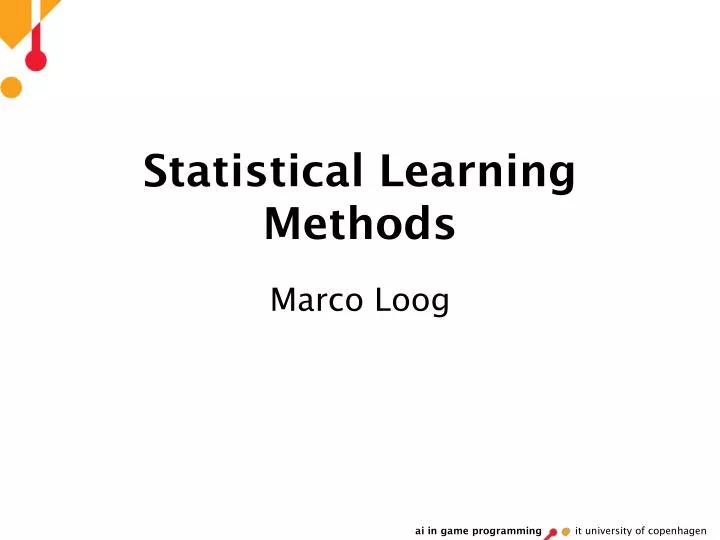 PPT - Statistical Learning Methods PowerPoint Presentation, free ...