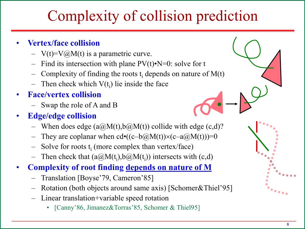 Ppt Collision Prediction For Polyhedra Under Piecewise Screw Motions 2657