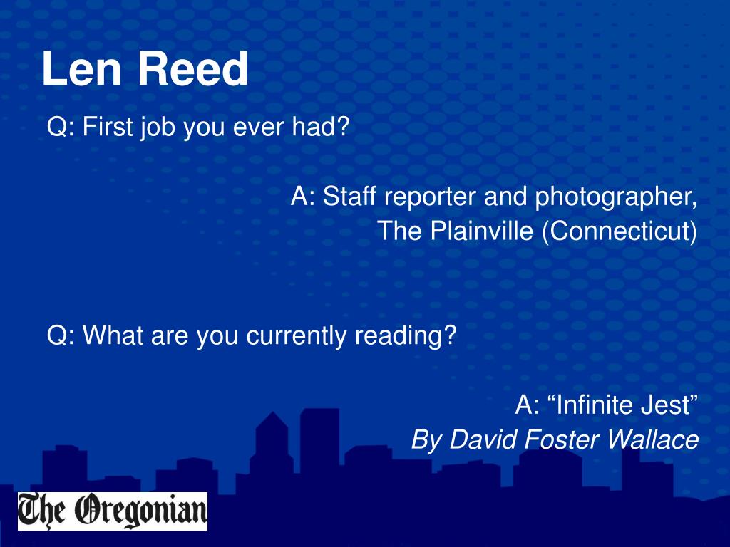 PPT - Len Reed Mayor Shane Bemis Mayor Denny Doyle Mayor Charlie Hales ...