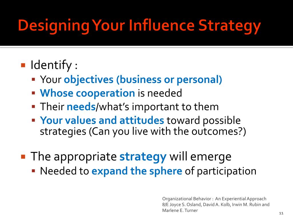 PPT - DEVELOPING INFLUENCE: It’s Your New Leadership Skill PowerPoint ...