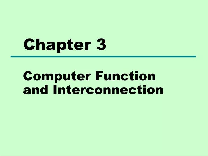 Ppt Computer Function And Interconnection Powerpoint Presentation Free Download Id 2690872