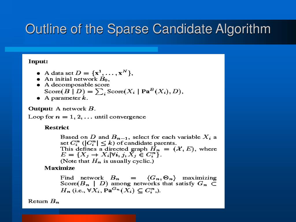 Ppt Learning Bayesian Network Structure From Massive Datasets The Sparse Candidate