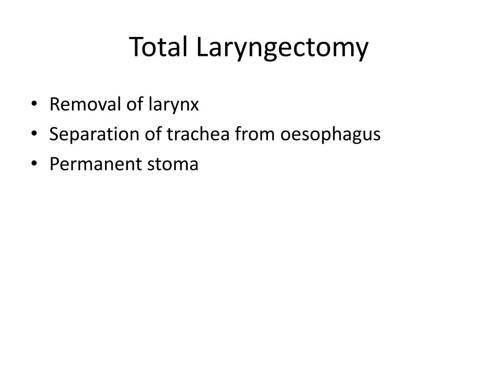 PPT - Laryngectomy & Tracheostomy Emergency Management & Patient ...