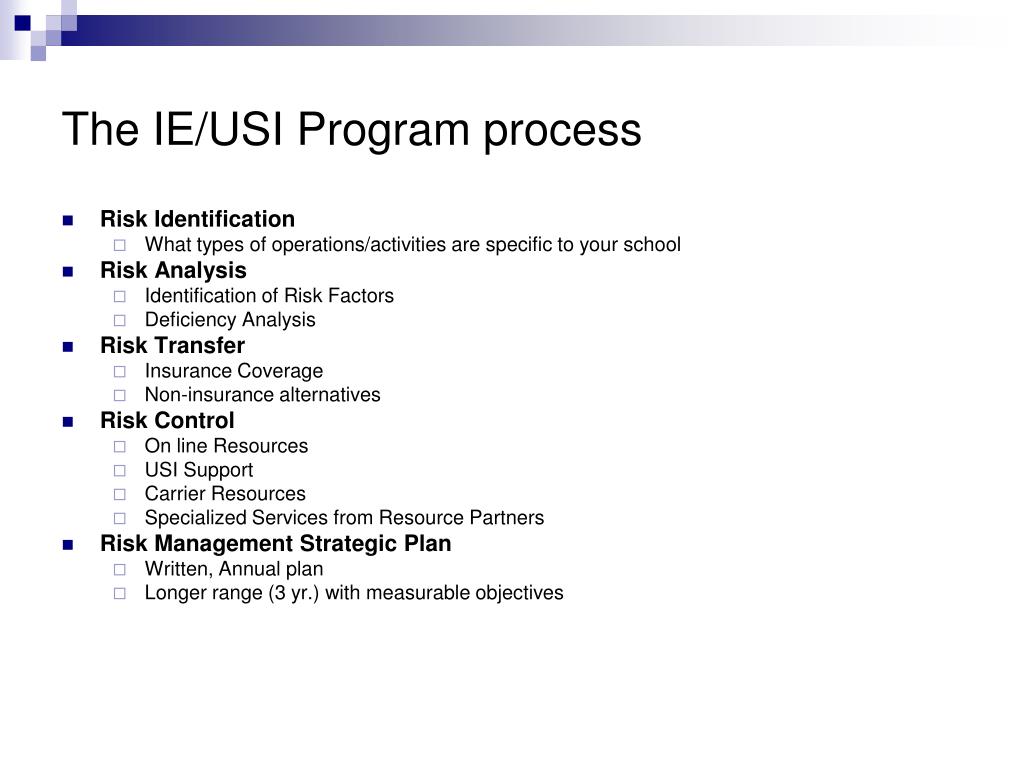 PPT - The Independent Education and USI Insurance Services Program ...