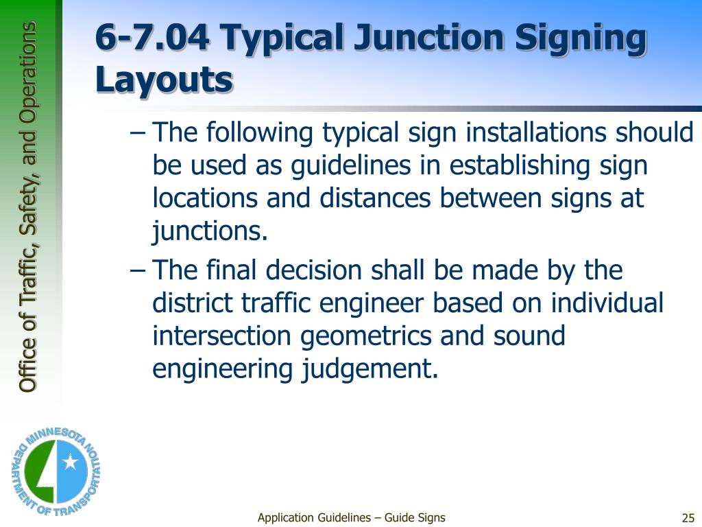 PPT - Application Guidelines Guide Signs PowerPoint Presentation, free ...