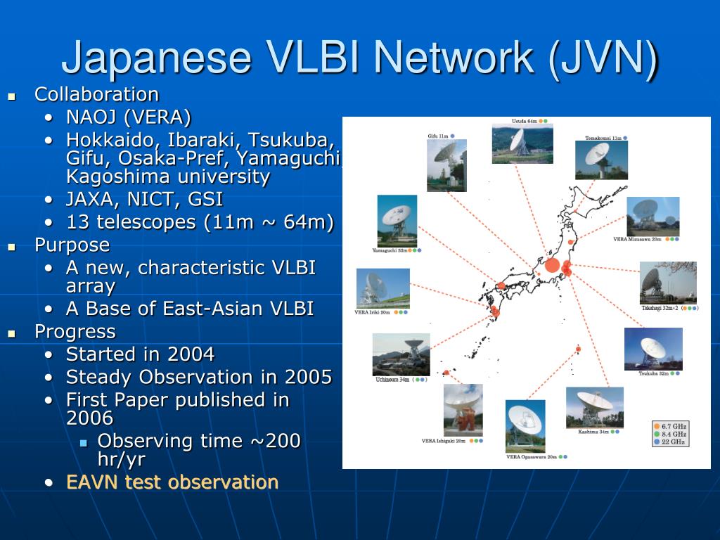 PPT - Japanese VLBI activities and East Asian VLBI Network PowerPoint ...