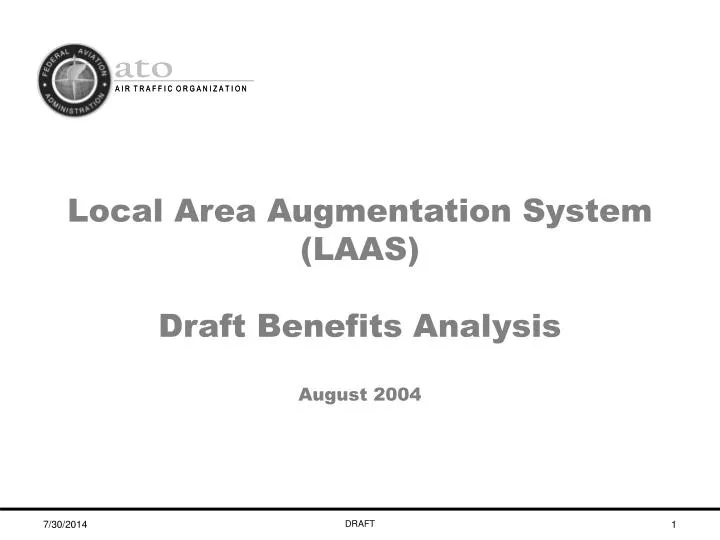 PPT - Local Area Augmentation System (LAAS) Draft Benefits Analysis ...